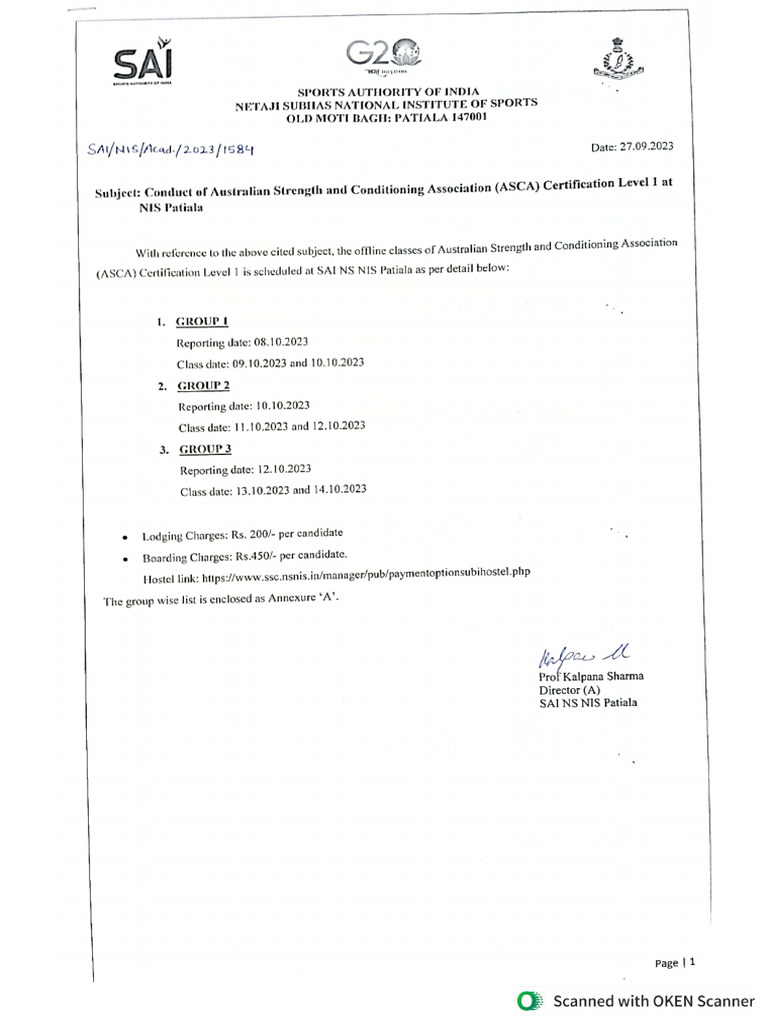 Asca Level 1 Groupwise | PDF