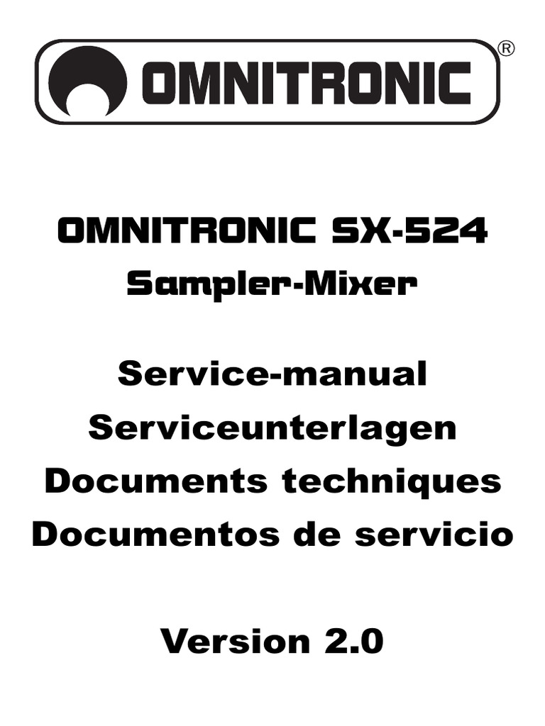 SX 524 | PDF | Acoustics | Electronic Music