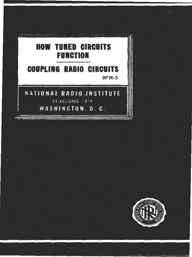 NRI Radio Course 09 - How Tuned Circuits Function - Coupling Radio Circuits | PDF