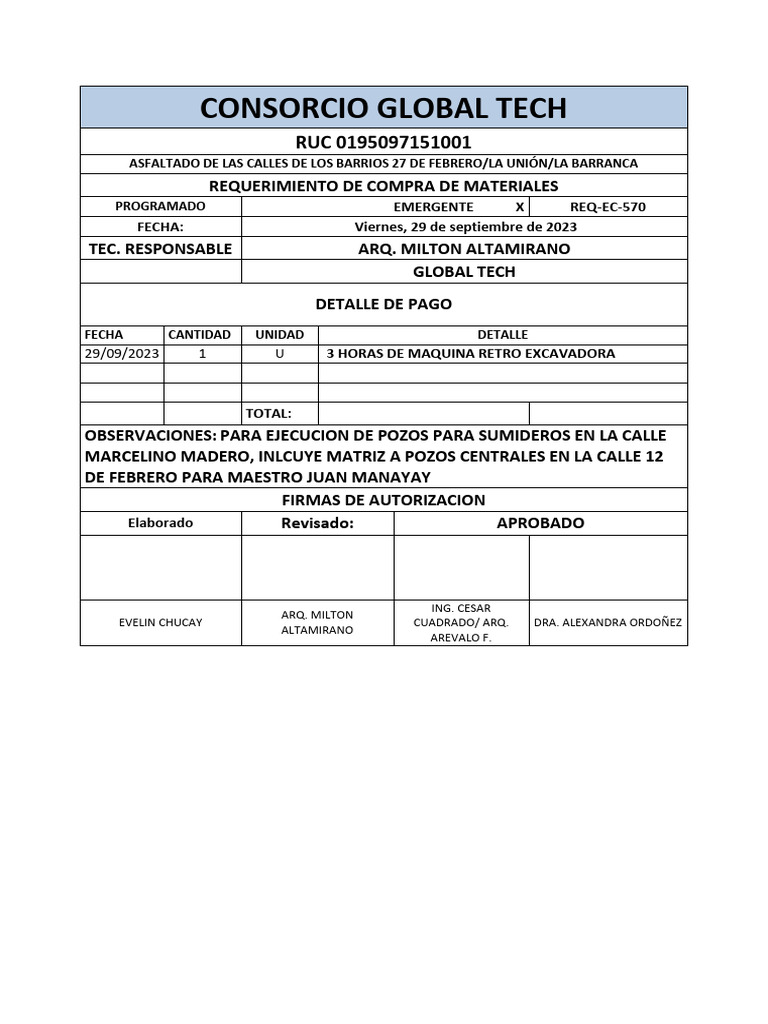 Consorcio Global Tech | PDF
