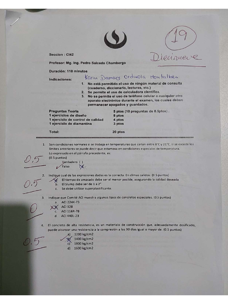 PC 2 Tecnologíadelconcreto - Pedro Salcedo | PDF