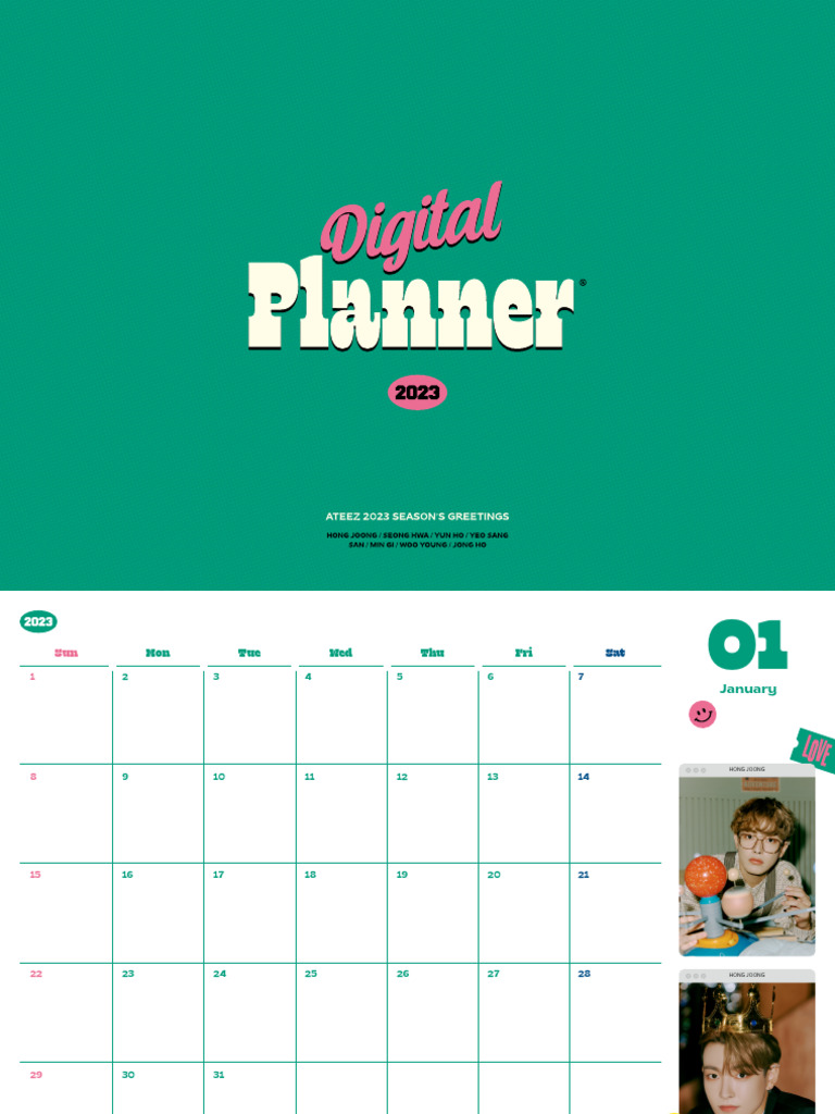 Ateez 23sg Digital Planner | PDF