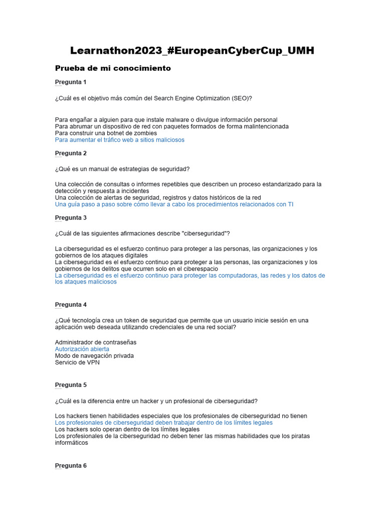 Learnthon 2023 #EuropeanCyberCup | PDF | Virus de computadora | Seguridad