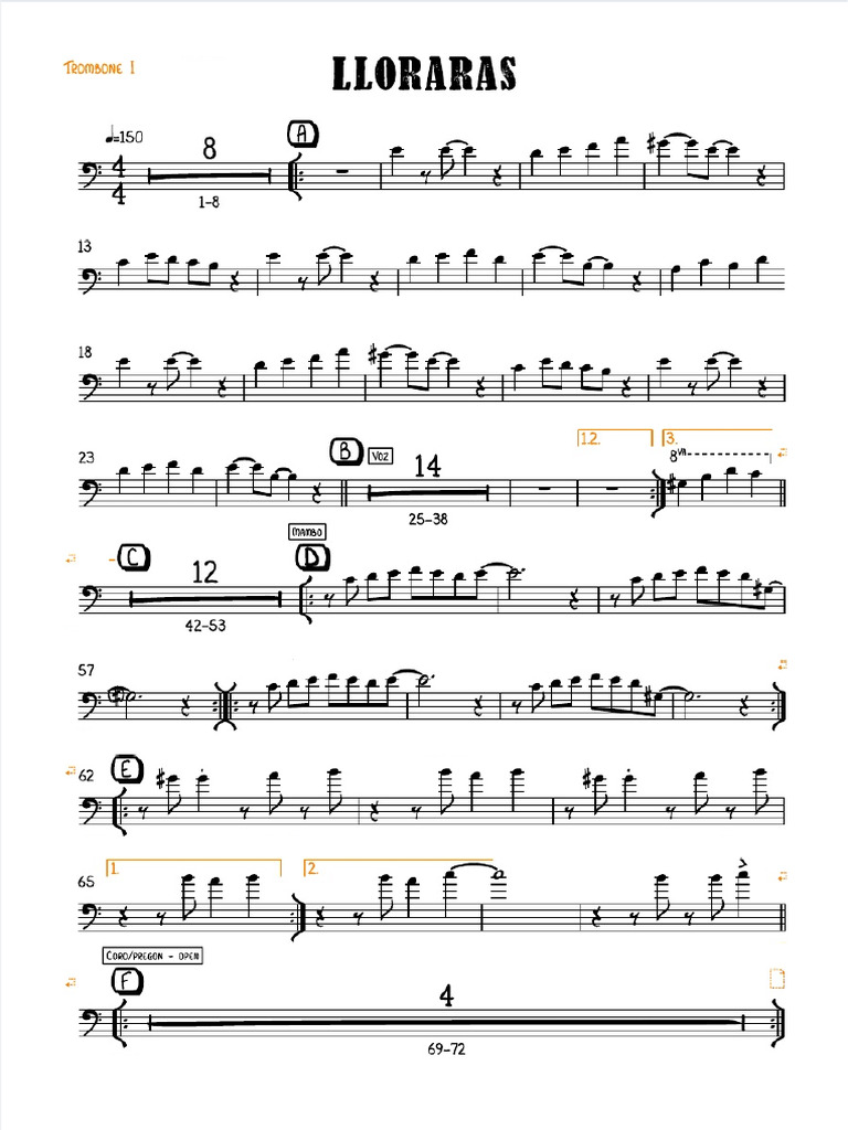 Dokumen - Tips - Lloraras Trombone I | PDF