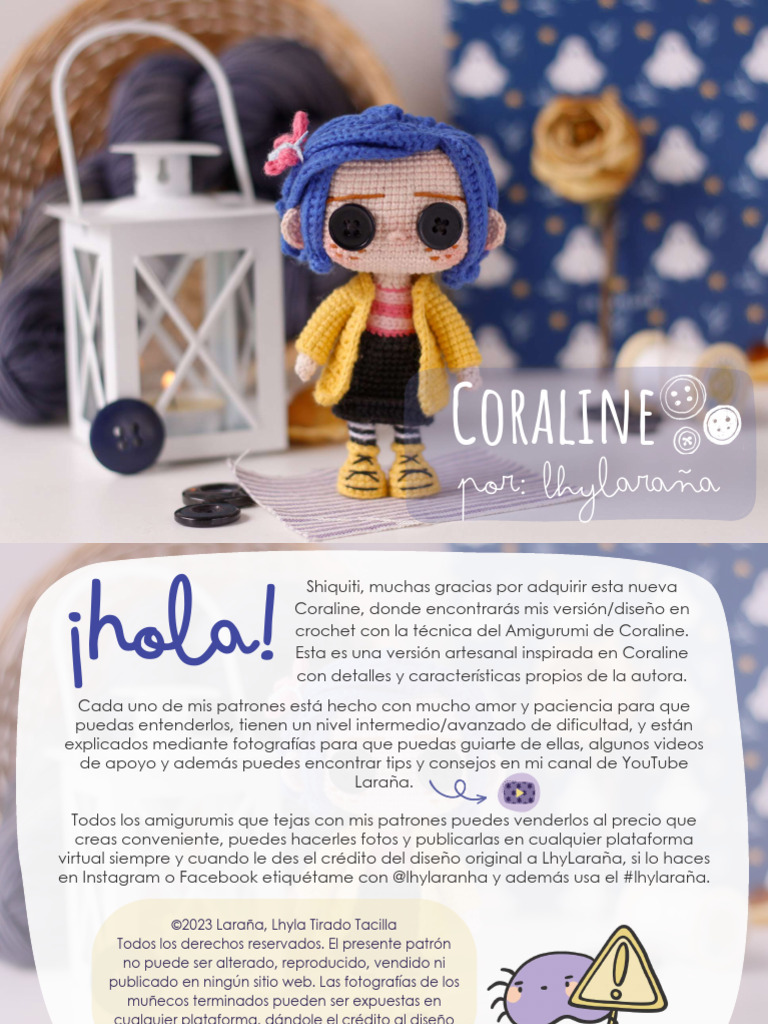 Coraline Patron Actual Por LhyLarana Sbb3ul | PDF