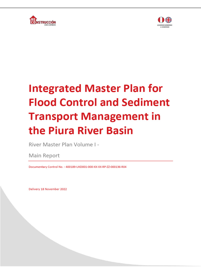 Piura River Masterplan | PDF | River | Geomorphology