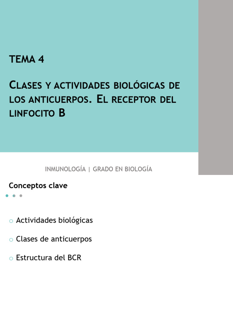 Tema 4 | PDF | Anticuerpo | Sistema complementario