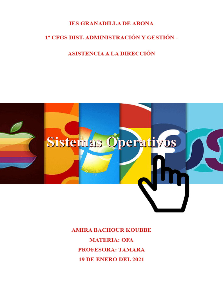 Sistema Operativo | PDF | Ventana (informática) | Sistema operativo