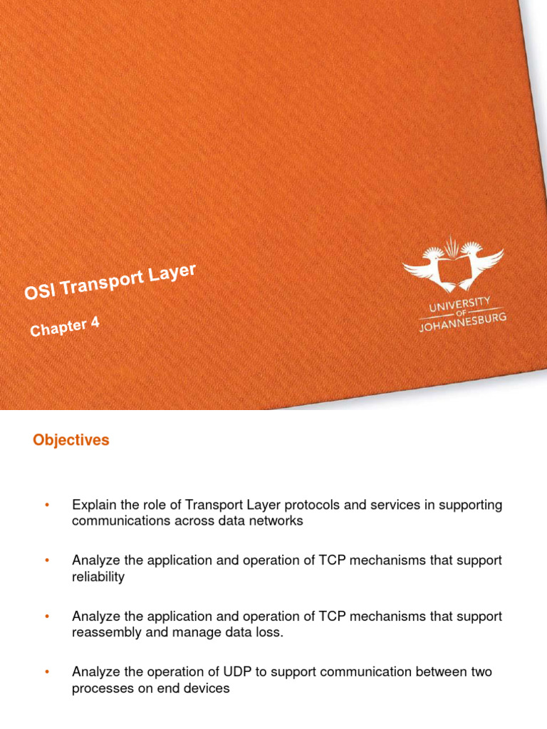 Transport Layer | PDF | Transmission Control Protocol | Port (Computer Networking)