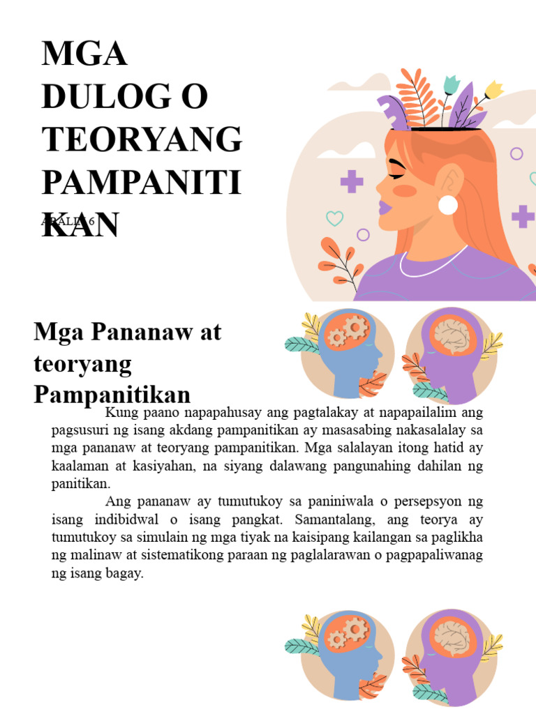 ARALIN 6 Mga Dulog o Teoryang Pampanitikan | PDF