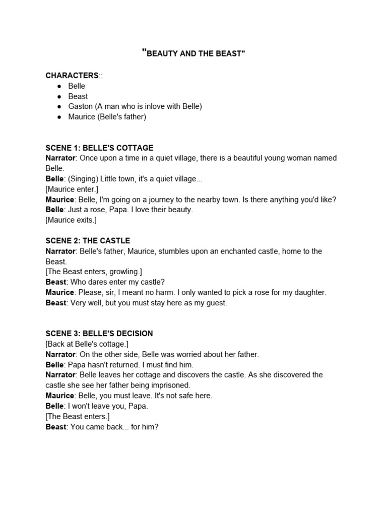 Beauty and The Beast | PDF