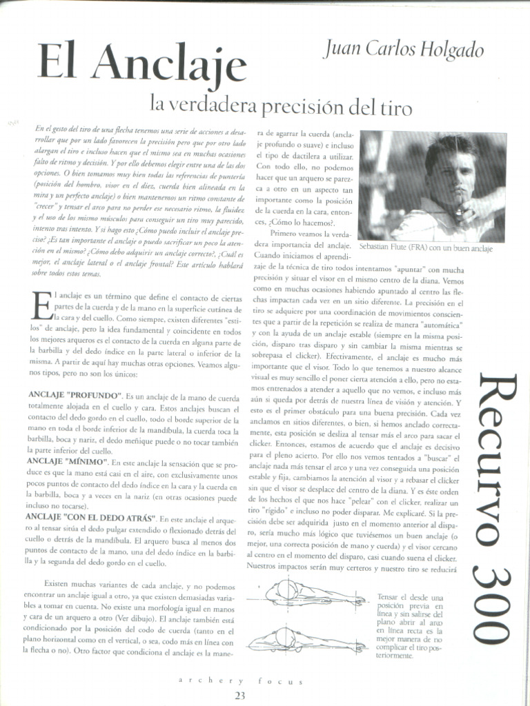 Archery Focus - El Anclaje Tiro Con Arco | PDF
