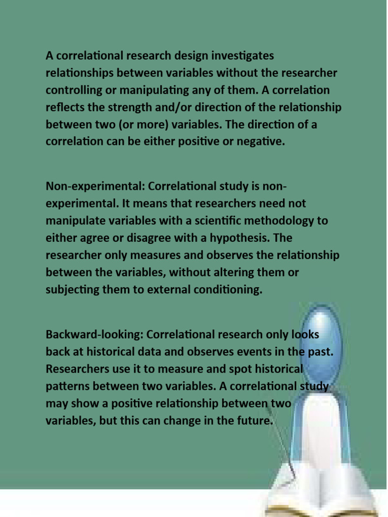 Correlation of Research Design | PDF | Quantitative Research | Behavior
