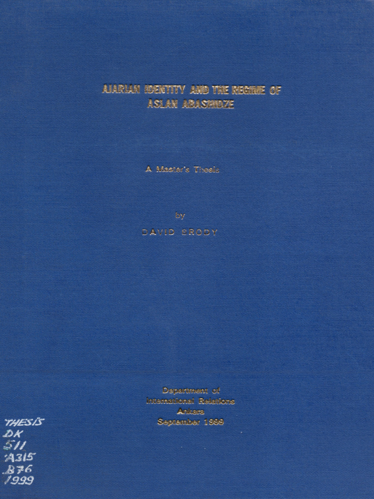 Ajarian Identity and The Regime of Aslan Abashidze | PDF | Georgia ...