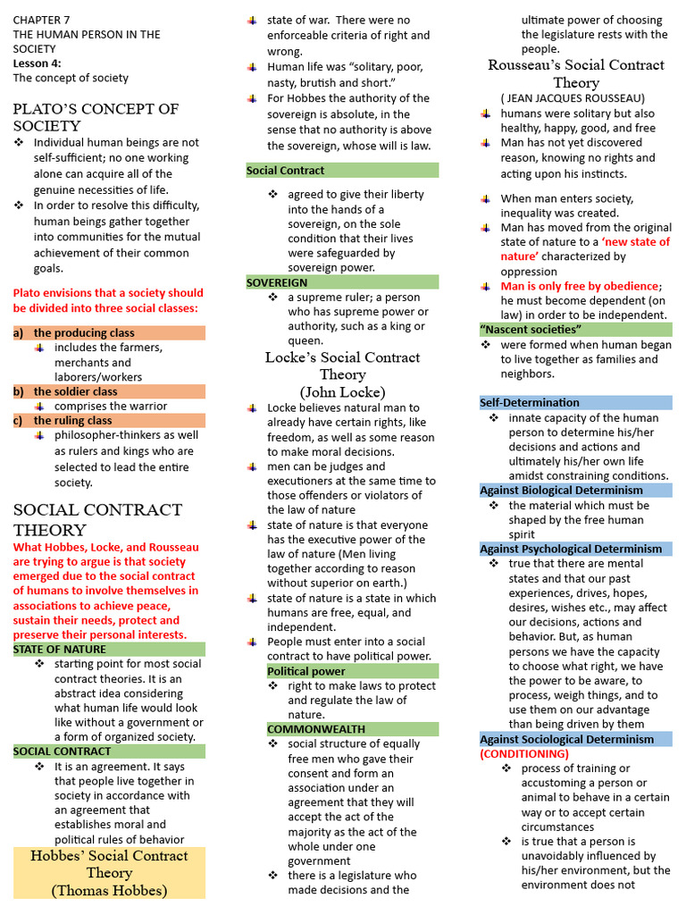 Philosophy | PDF | Social Contract | Free Will