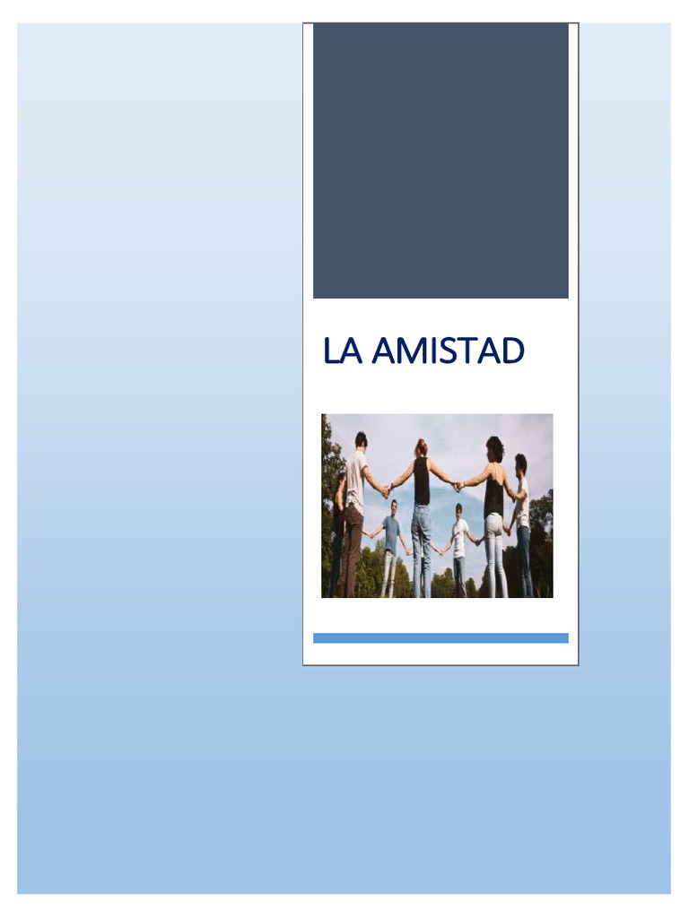 La Amistad | PDF | Amor | Amistad
