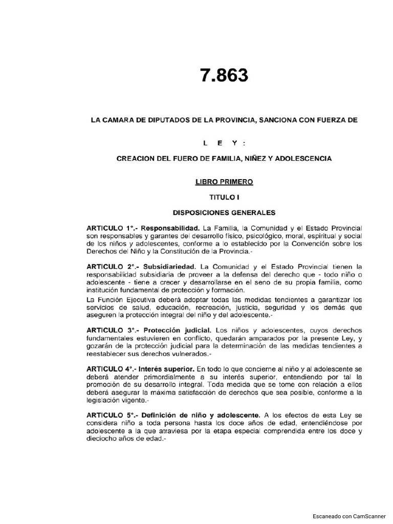 Ley 7863 | PDF