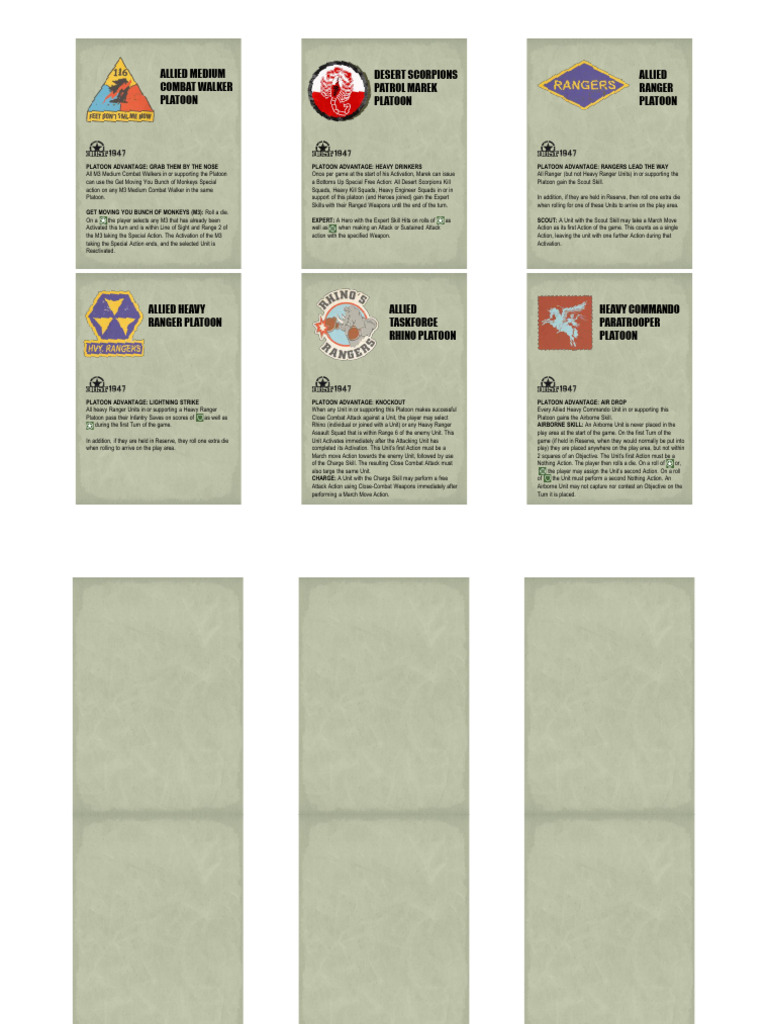 Wargame Platoon Tactics Guide | PDF | Platoon | Airborne Forces