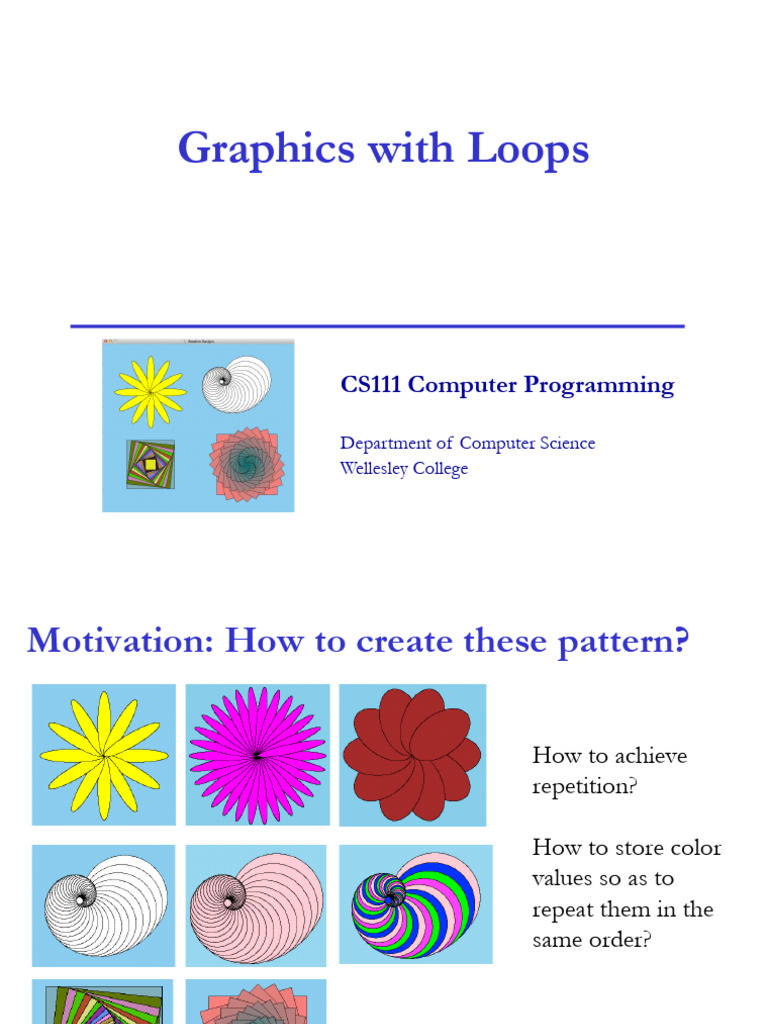 Lec Graphics With Loops Pdf Computing Computer Programming 6737