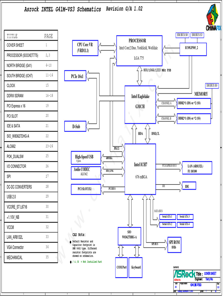 Asrock G41M-VS3 - 1.01 PDF | PDF | Data Transmission | Computing