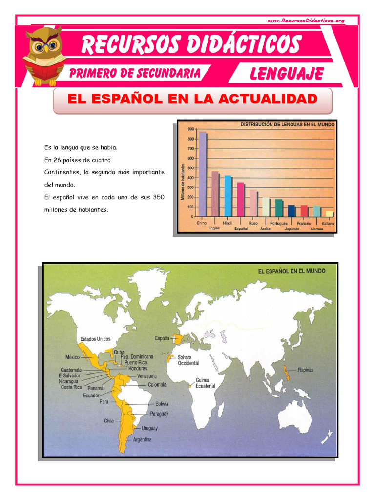 El Español en La Actualidad para Primero de Secundaria | PDF | Lengua ...