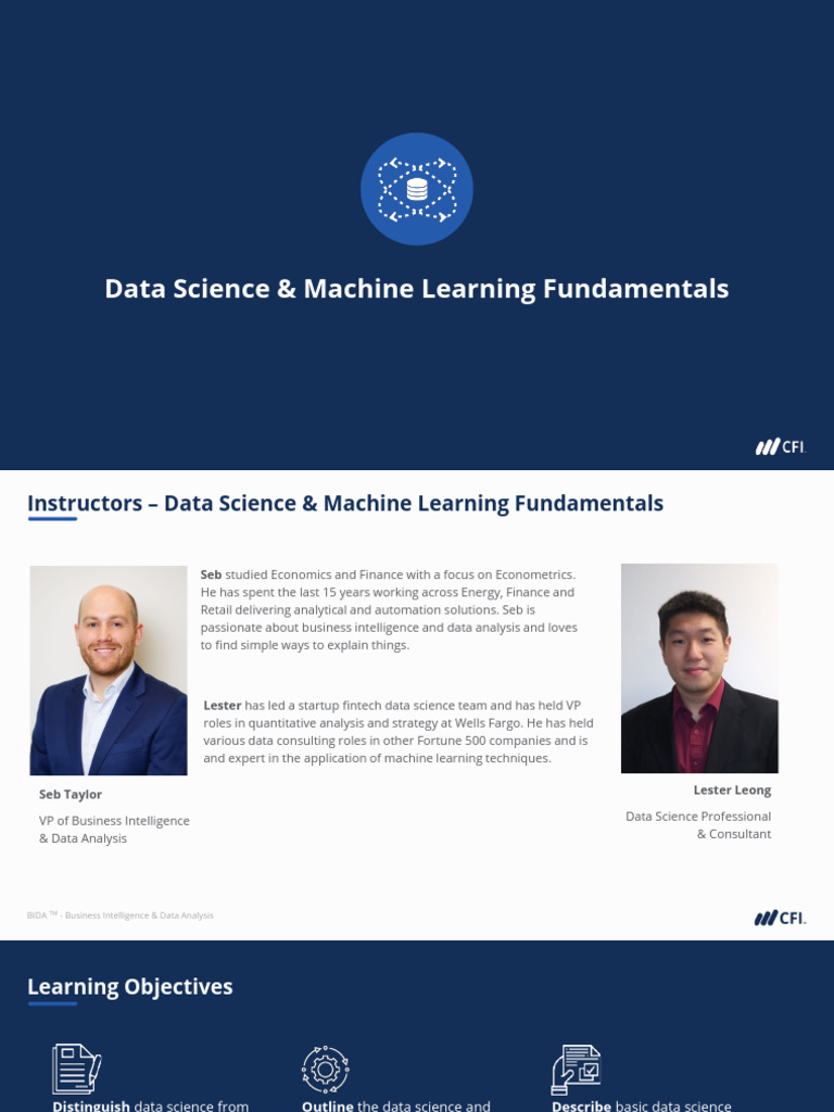 Data Science & Machine Learning Overview | PDF | Errors And Residuals ...
