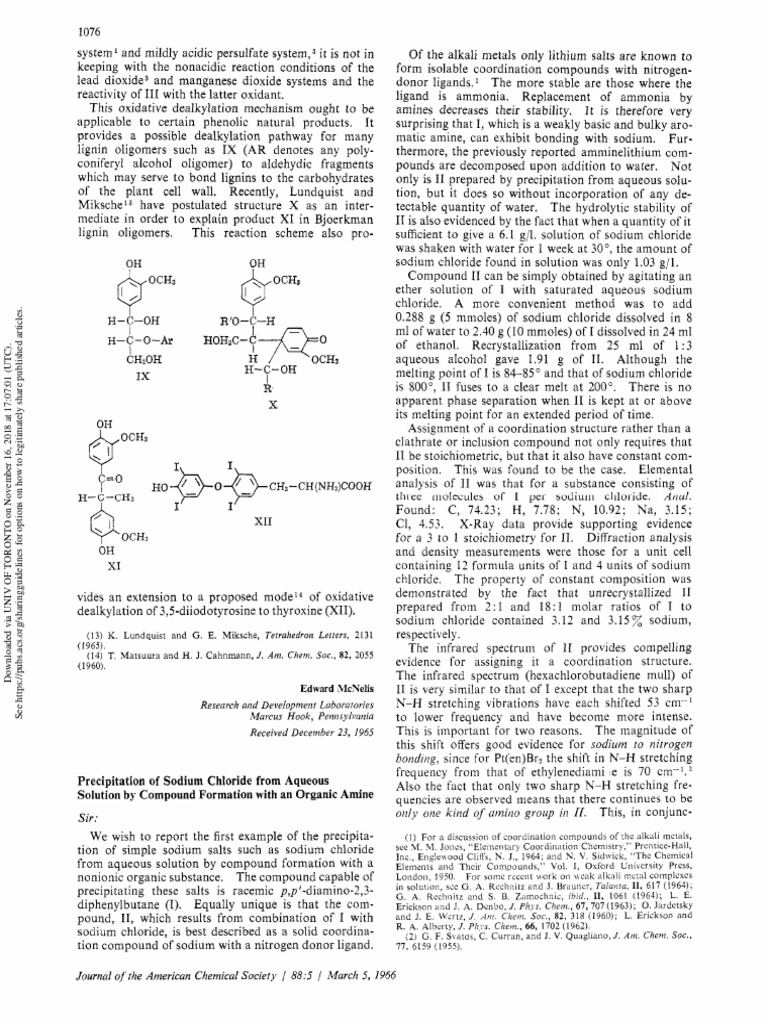 1966 - Marullo - Precipitation of Sodium Chloride From Aqueous Solution ...