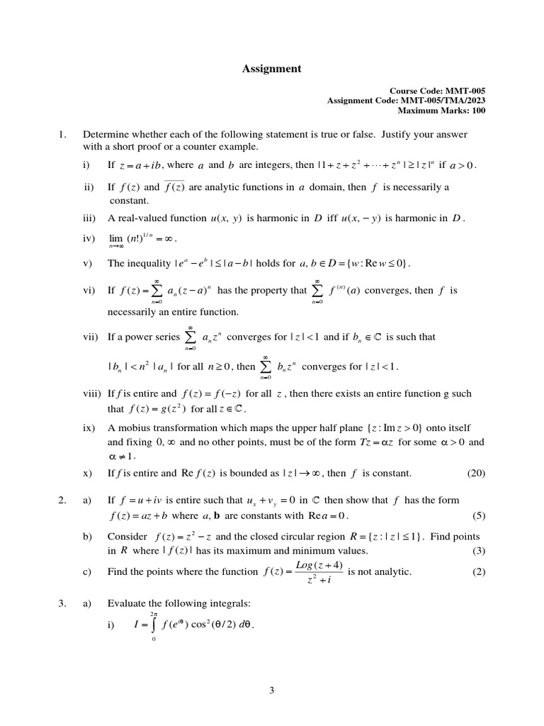 4 | PDF | Function (Mathematics) | Power Series