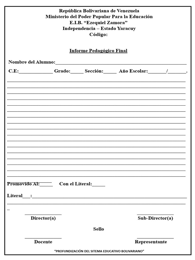 Formato Informe Final | PDF