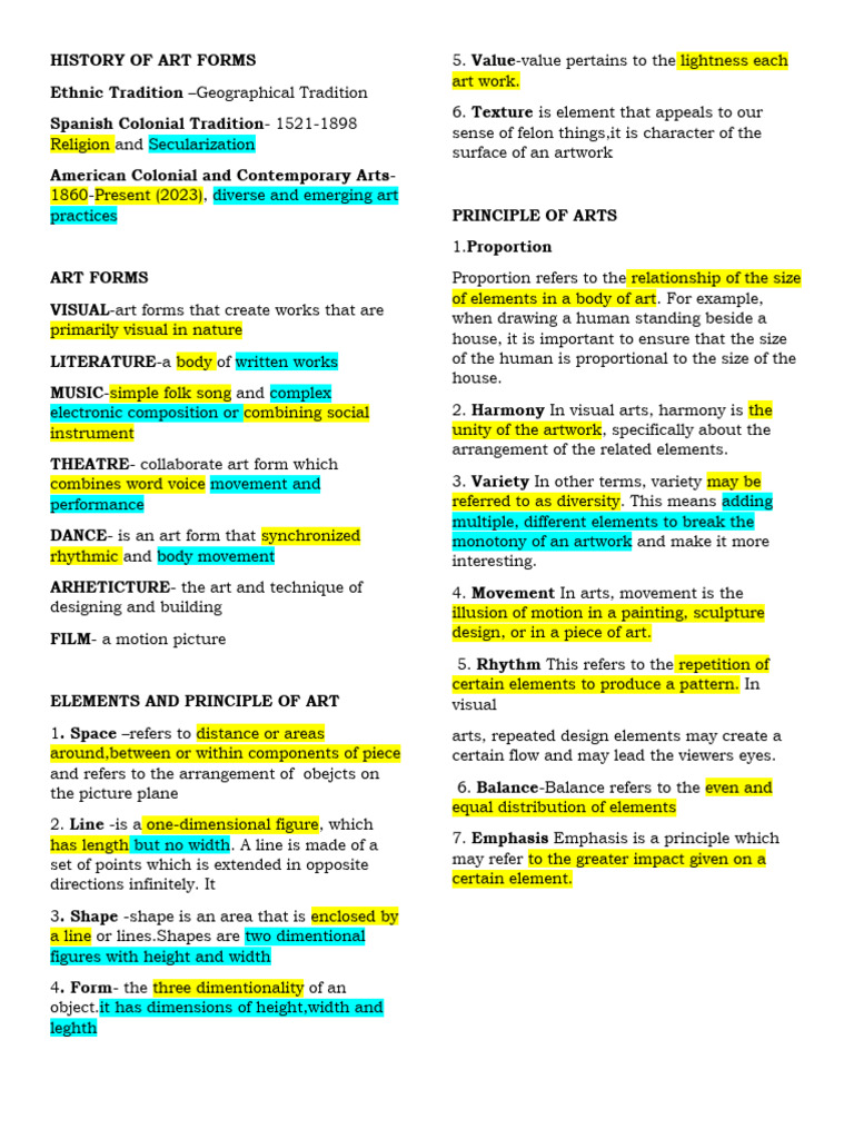 Overview of Philippine Art Forms | PDF | The Arts | Paintings