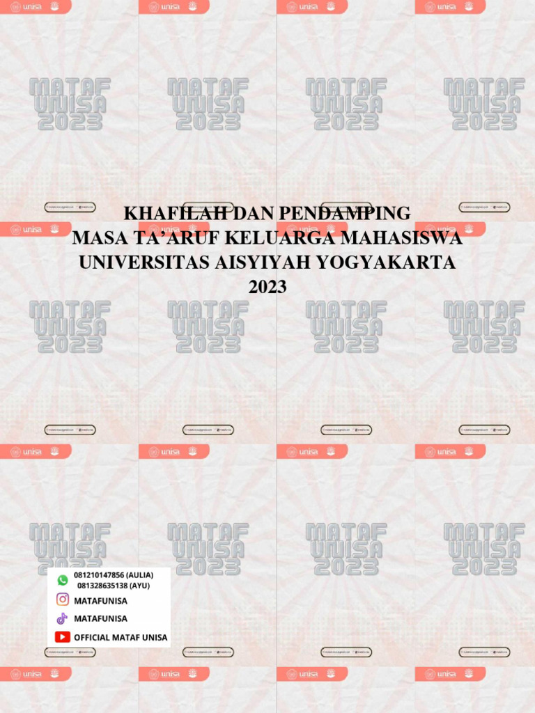 Pendamping Ta'aruf Mahasiswa 2023 | PDF