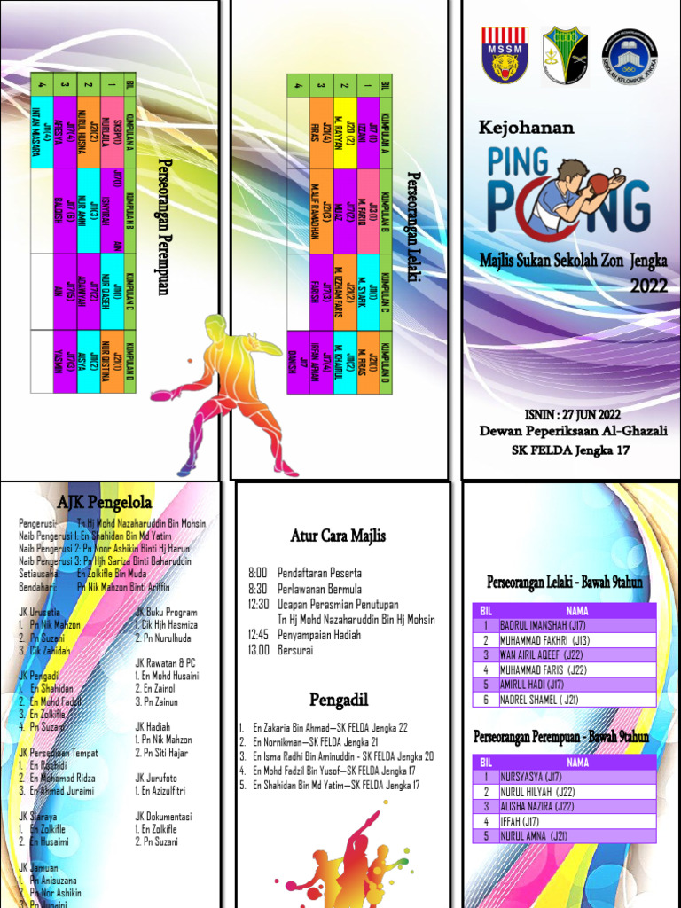Buku Program Pingpong 2022 | PDF