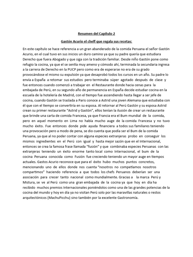 Resumen 2 Boris Perez | PDF | Perú | Francia