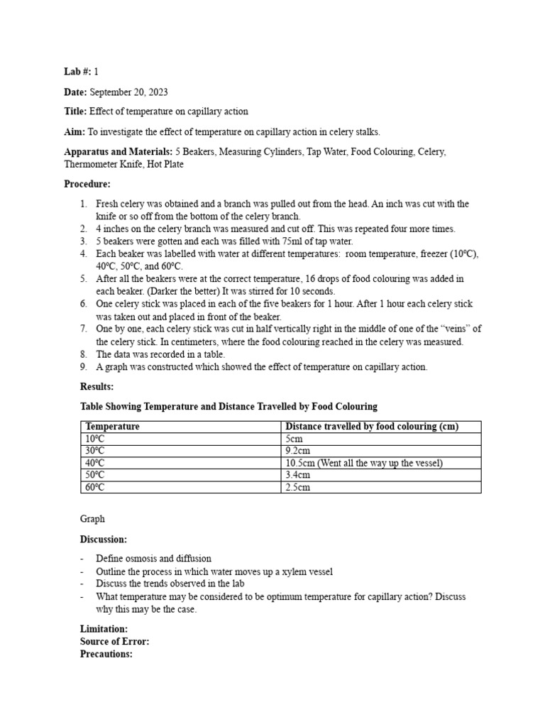 Cape Chemistry Unit 2 Labs | PDF