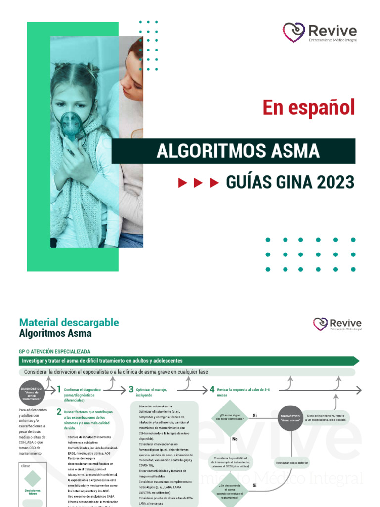 Algoritmos Guias GINA2023 | PDF | Asma | Inmunoterapia
