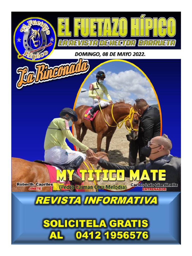 LR Domingo 8mayo22 Revista El Fuetazo Hípico | PDF