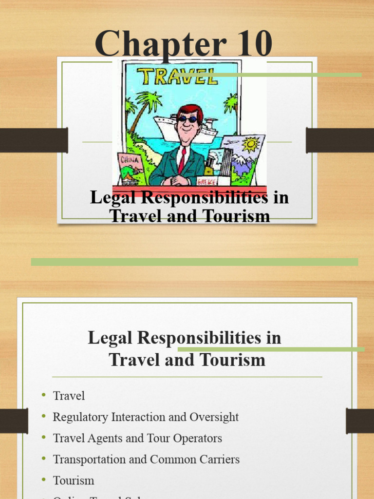 Chapter 10 - Travel & Tourism Laws | PDF