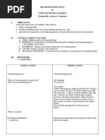 Types of Sewing Machines Lesson Plan | PDF | Sewing | Sewing Machine