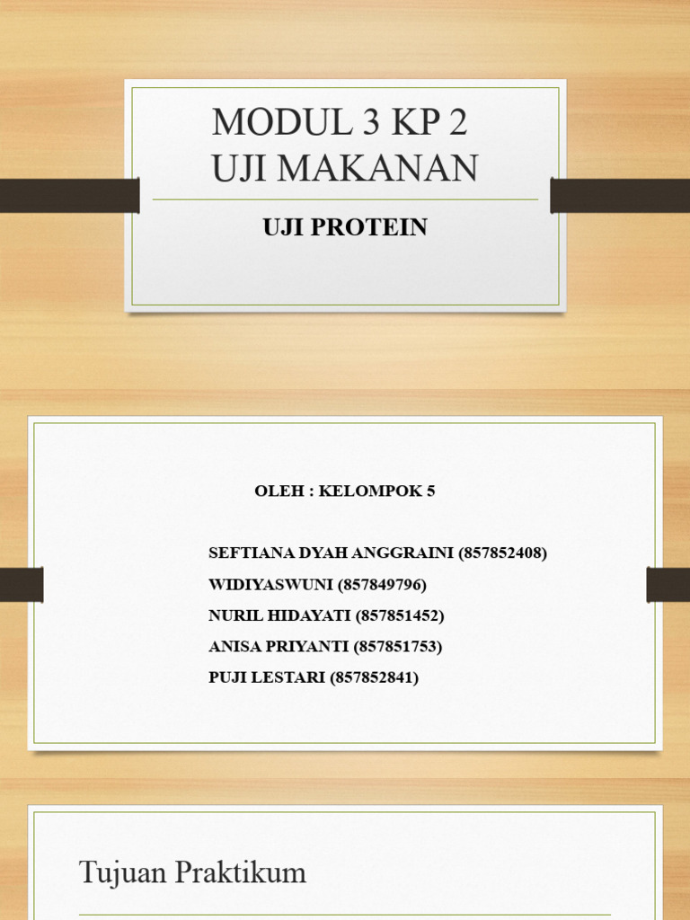 Modul 3 KP 2 Uji Protein | PDF