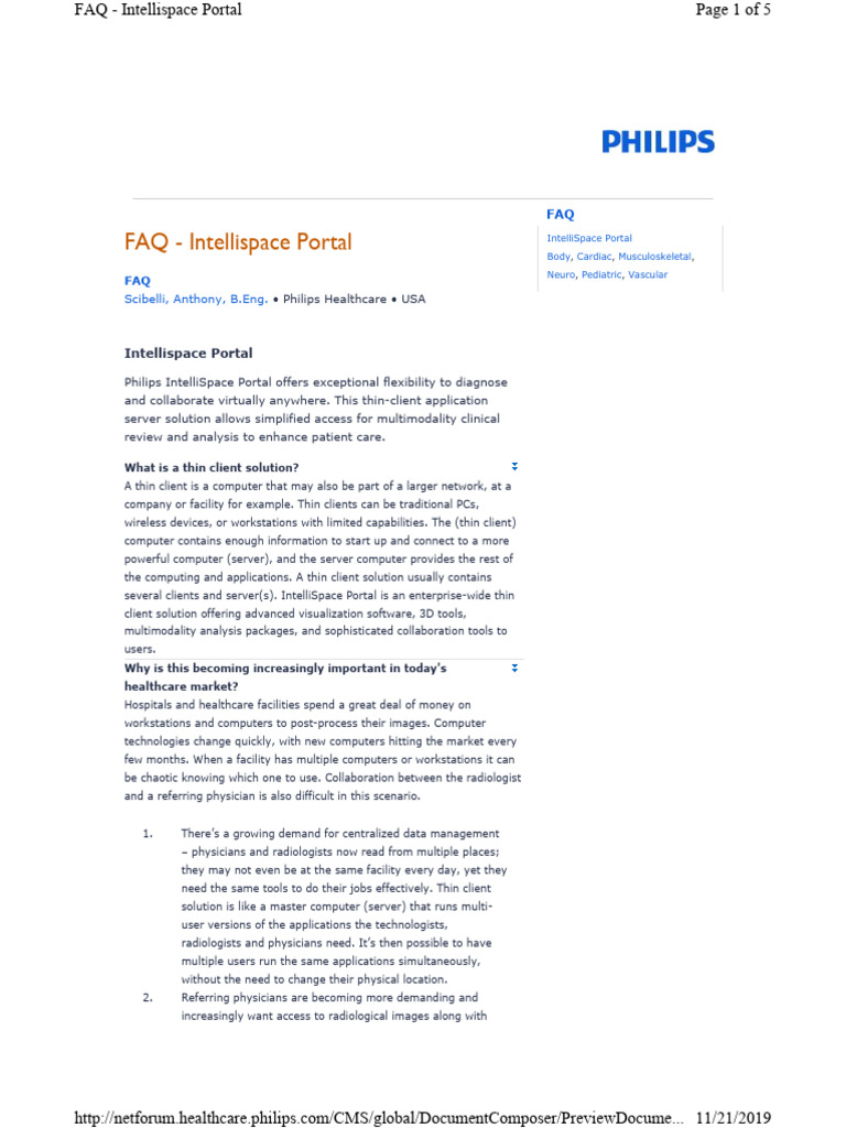 FAQ Intellispace Portal | PDF | World Wide Web | Internet & Web