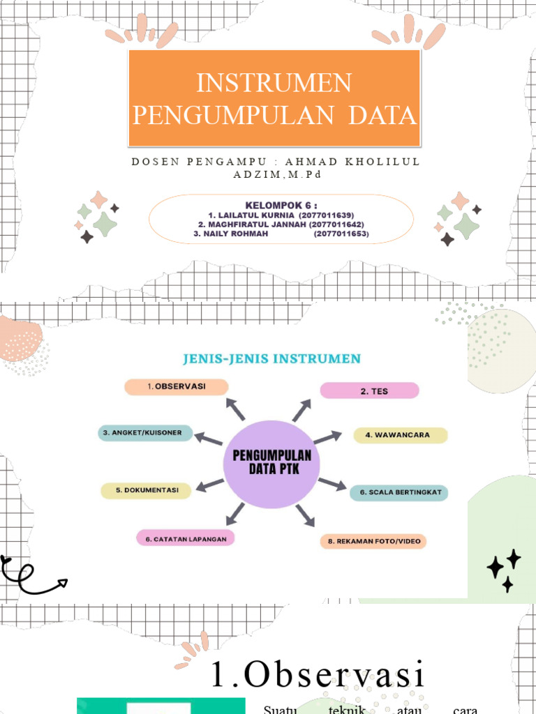 Kel 6 Instrumen Pengumpulan Data PTK P Gub | PDF