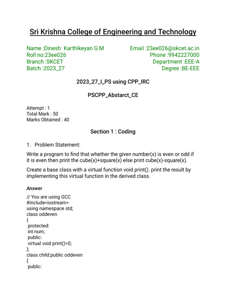 15 Cw Pdf Namespace Object Oriented Programming