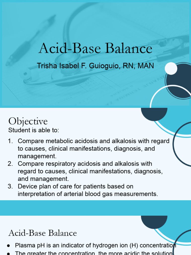Acid Base Balance | PDF