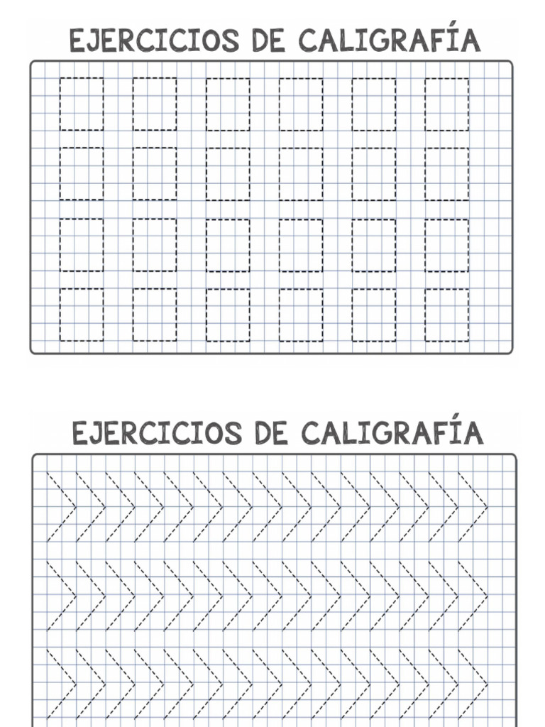 Ejercicios de Caligrafia | PDF