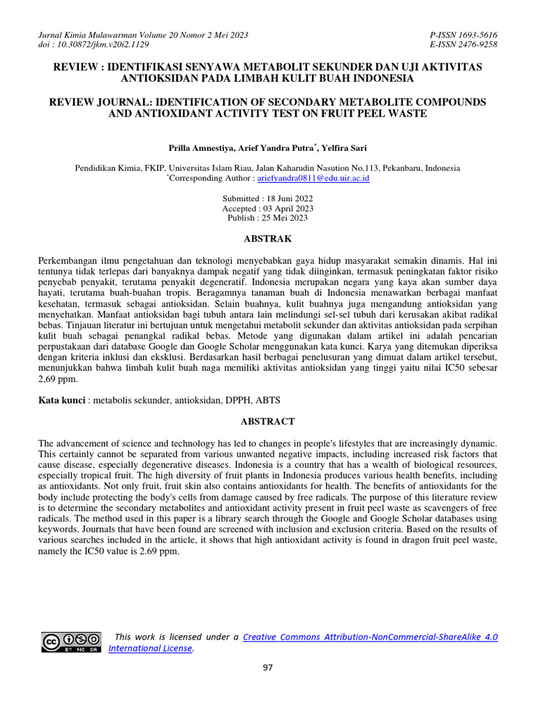 Identifikasi Senyawa Metabolit Sekunder Dan Uji Ak | PDF