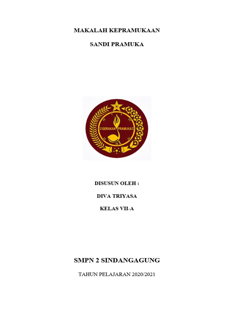 Sandi Pramuka | PDF | Karier & Perkembangan | Seni & Disiplin Bahasa