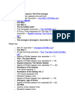 Complete MCU Timeline Overview | PDF