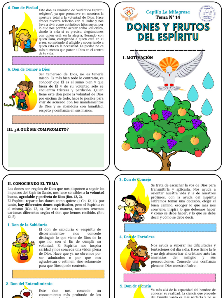 Los 7 Dones del Espíritu Santo | PDF | Dios | espíritu Santo