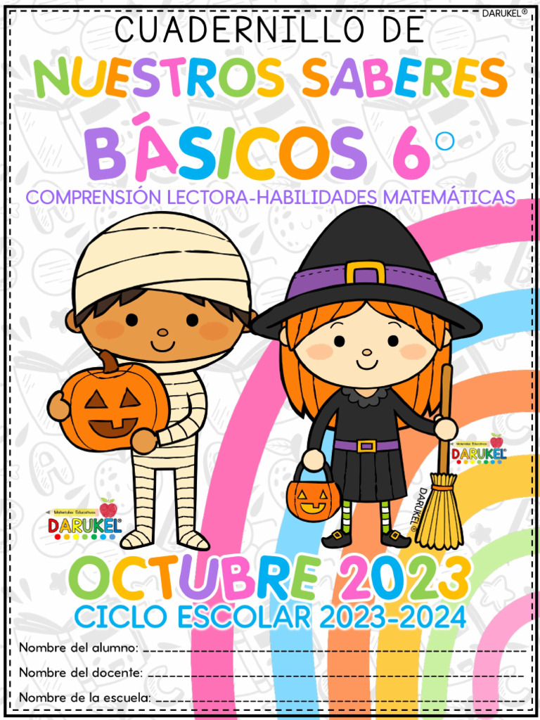 6° Oct2 Cuadernillo Nuestros Saberes Básicos | PDF