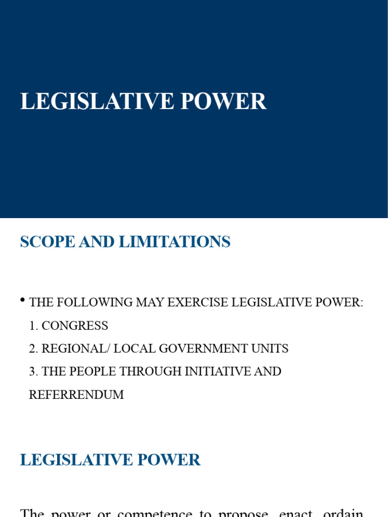 Lgu Legislative Power | PDF | Bill (Law) | Quorum